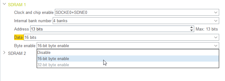 STM32 mit FMC: Byte masking pins verstehen - Mikrocontroller.net