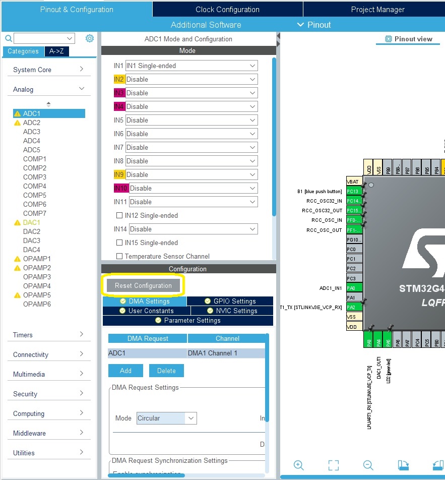 STM32CubeIDE / Reset Configuration - Mikrocontroller.net