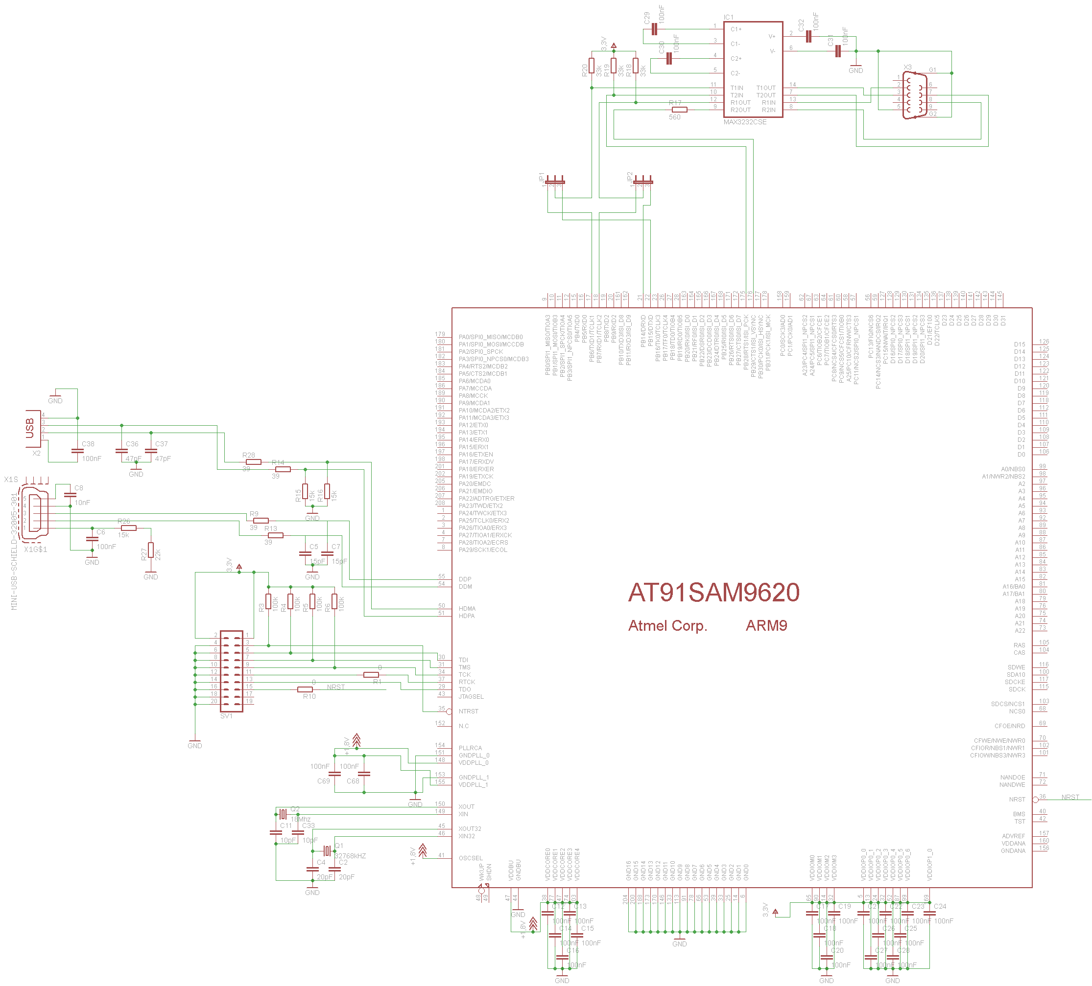 Minimalbeschaltung ARM9 - Mikrocontroller.net