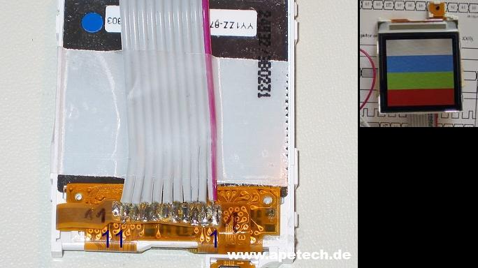 [S] NOKIA 6100 Display [mit PCF8833 controller] - Mikrocontroller.net