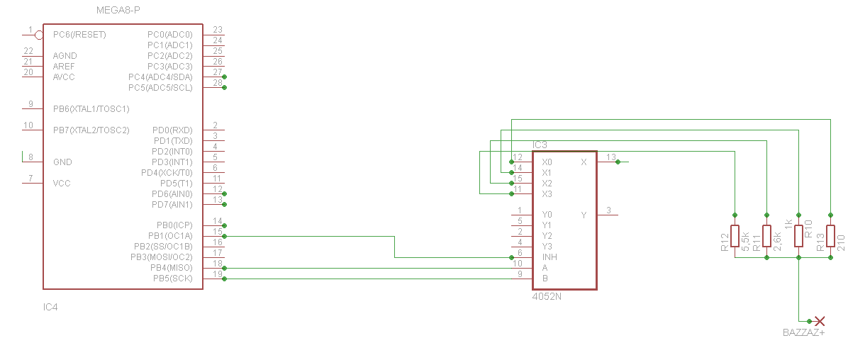 Analog - Multiplexer 4052BE - Mikrocontroller.net