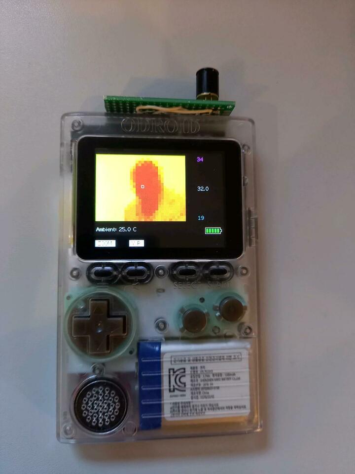 [V] Odroid Go (ESP32) mit Wärmebild Sensor MLX90640 - Mikrocontroller.net