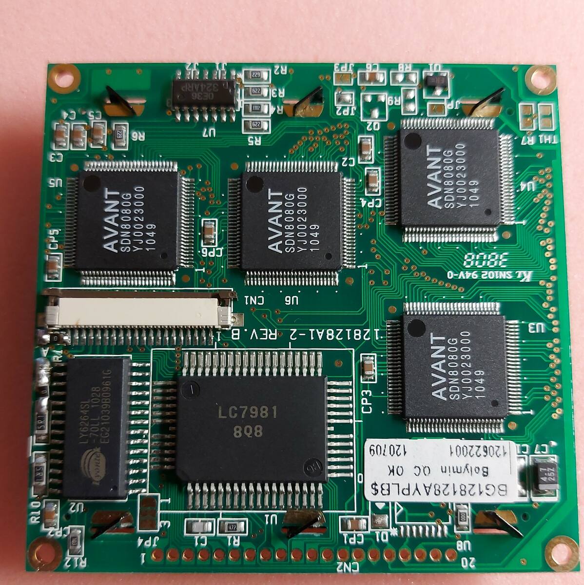 [V] 3St. 128x128 LCD mit LC7981 Controller 5V gün/Gelb - Mikrocontroller.net