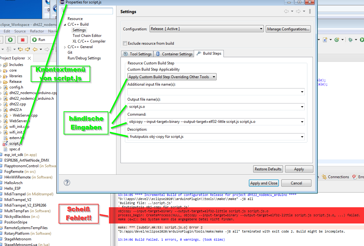 Wie statisches HTML/css/javascript in C/C++ Projekte einbinden? - Mikrocontroller.net