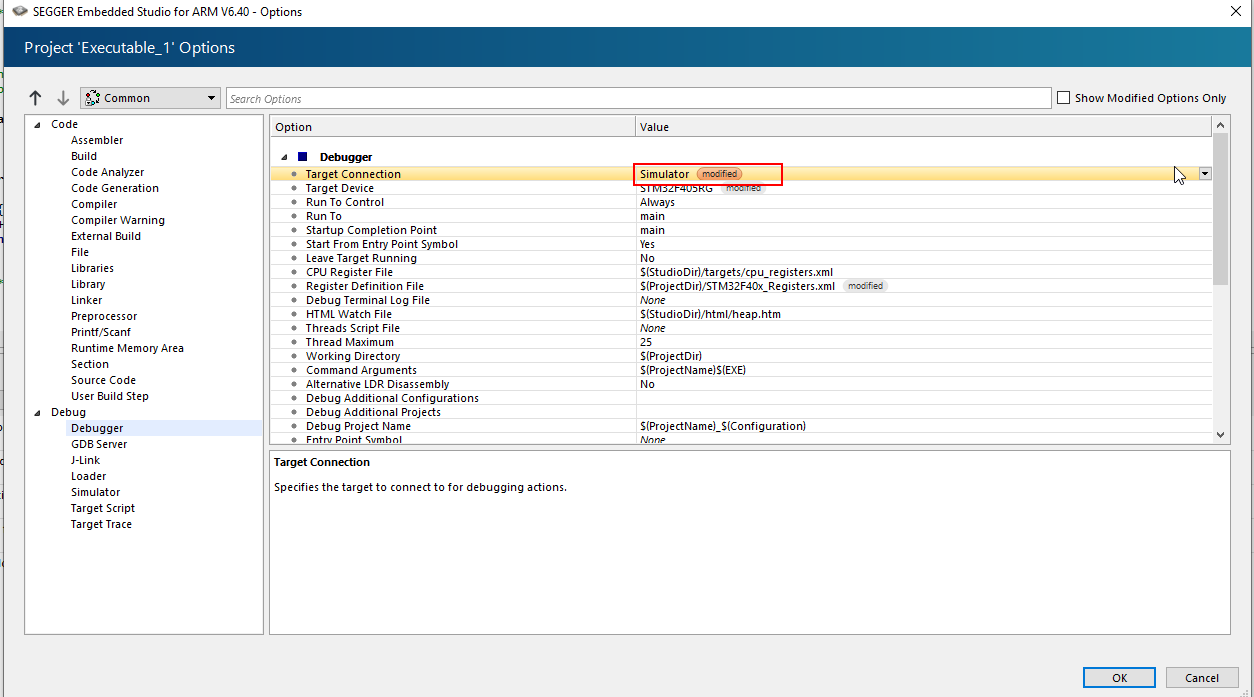 Segger Embedded Studio: Memory (map) problem - Mikrocontroller.net