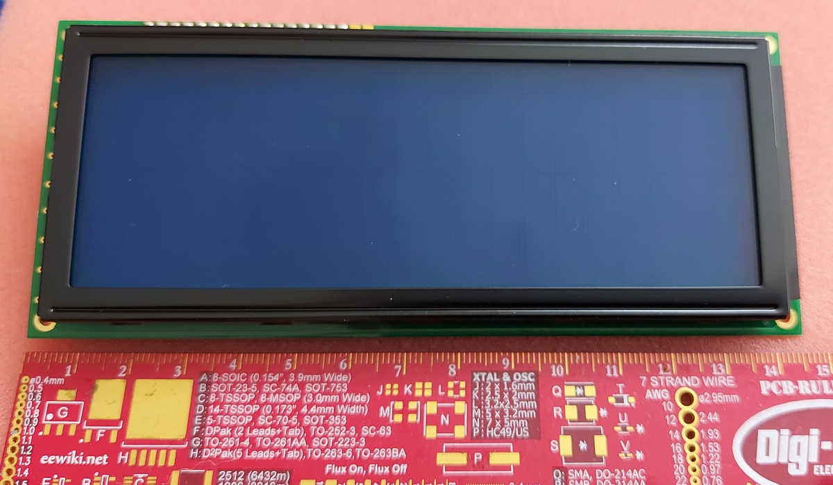 [V] 1x LCD 4x20 Zeichen weiß/blau , 5V groß! (13€) - Mikrocontroller.net