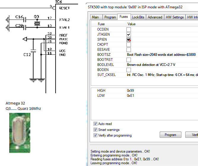 Fuse für externe Taktung - Mikrocontroller.net
